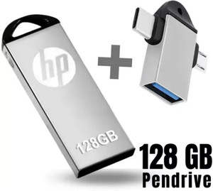 HP v220w 2IN1 OTG 128 GB Pen Drive Compatible with Desktop Computer ...