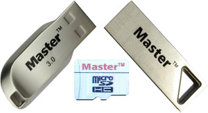 Master Combo 64GB, Pack Of 3 (3.0/2.0/MSD) 64 GB Pen Drive Compatible ...