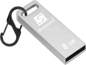 Simmtronics Ultra Speed USB 2.0 8GB Flash Drive Metal Body With Anti ...