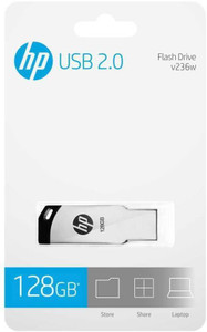 HP 128 v236w 128 GB Pen Drive Compatible with Audio Player, Desktop ...