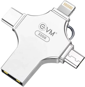 EVM EnStore 4 in 1 OTG FlashDrive/Type C/Lightning/USB 3.0 for PC/IOS ...