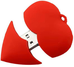 sippytales HEART SHAPE USB FLASH DRIVE 8 GB Pen Drive Compatible with ...