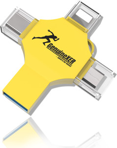 GenuineXER 4-in-1 USB Flash Drive Lightning, Type C, MicroUSB & USB 3.0 ...