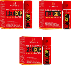 NEWISH Powerful Red Chilli Pepper Spray Self Defence for Women Pack Of ...
