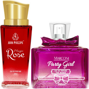 Buy John Phillips MAGIC ROSE & PARTY GIRL | Long Lasting | Combo Eau de ...