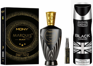 Buy Mony Marquis Black Perfume And Black London Body Spray Combo Kit ...