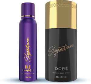 Buy SIGNATURE Dore 250ML & Bae 120ML Long Lasting Fragrance Combo Body ...
