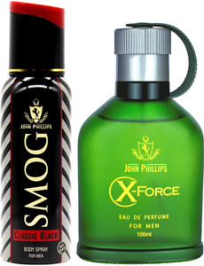 Buy John Phillips SMOG CLASSIC BLACK DEO & X-FORCE | Long Lasting ...
