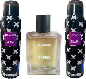 Buy zudio MIAMI WOMEN-2,MADRID PERFUME-1 PACK OF 3 Eau de Parfum - 350 ...