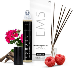 Buy Em5 Nomade Unisex Non-Alcoholic Perfume Roll On| Amber Oud Smoky ...