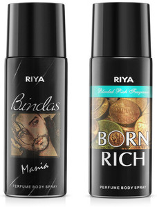 Buy RIYA BINDAS 150ML AND BORN RICH 150ML DEODRANT COMBO Eau de Parfum ...