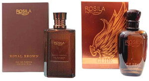 Buy Rosila 1 Royal Brown & 1 Glide (perfum) Eau de Parfum - 200 ml ...