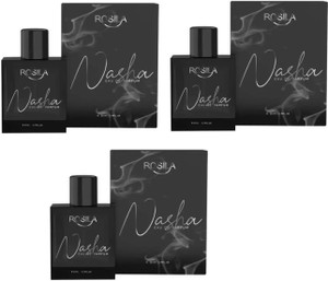 Buy Rosila NASHA PERFUME, 30ML EACH, PACK OF 3. Eau de Parfum - 90 ml ...