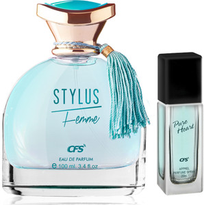 Buy CFS Stylus Blue 100ml Eau De Parfum & Pure Heart Blue 25ml Long ...