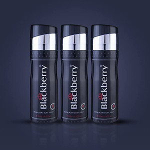 Buy BlackBerry Deodorant Body Spray 200ML Each (Pack of 3) Deodorant ...