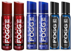 Buy FOGG DASH RELISH FORCE PREMIUM DEO 25ML PACK OF 6 Eau de Parfum ...