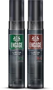 Buy Engage M3 + M4 Perfume Spray Mega Pack Combo for Men 160ml x2 ...