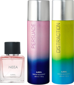 Buy Ajmal DISTRACTION & PERSUADE Deo 200 ML & NEEA EDP 50 ML For Unisex ...