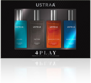 Buy USTRAA Four Play Miniature Cologne Set - For Men Perfume - 80 ml ...