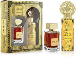 Buy ARABIYAT Khasab Oud Gold Giftset Eau de Parfum - 300 ml Online In ...