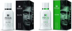 Buy FOGG Scent Elite & Icon Pack of 2 Eau de Parfum - 100 ml Online In ...
