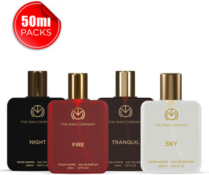 Buy THE MAN COMPANY Luxury Perfume Set 4 x 50ml | Night, Sky, Fire ...