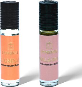 Buy Immerse Roll On Attar/Ittar Pure Sandal & Vanilla Non Alcoholic ...