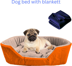 drilly Believable Soft ovalbed with free blankett for dogs and cats M ...