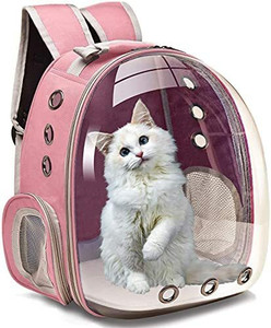 GLOBE OF PETS Pet Transparent Cat Carrier Backpack Puppy Kitty ...