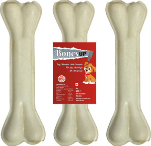 Bones UP Dog Chew Bone 8 inch - 3 Pc Pack, Bones for Dogs, Dog Snacks ...