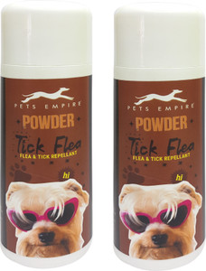 PETS EMPIRE Tick & Flea Powder for Dog (Pack of 2) (150g x 2) 300 ml ...