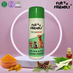 FUR FRIENDLY Anti-Tick & Flea Powder 100gm(Pack of 1) 100 ml Pet Coat ...