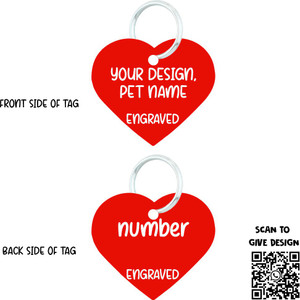 MACOS Heart Shape Pet Tag Embellished Dog & Cat Collar Charm Price in ...