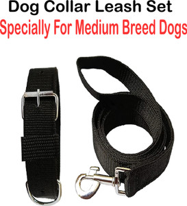 WROSHLER Adjustable NYLON 1 INCH DOG COLLAR & LEASH [SPECIALLY FOR ...