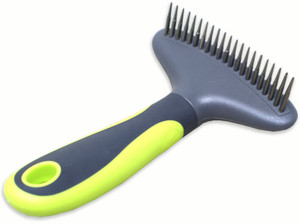 Plushmate Stainless Steel Needles Rake Comb with Soft Grip Handle Rakes ...