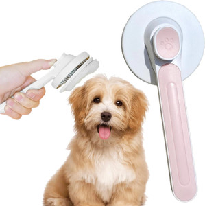 Petfun Grooming White Sleeker Brush Plain/ Bristle Brushes for Dog ...