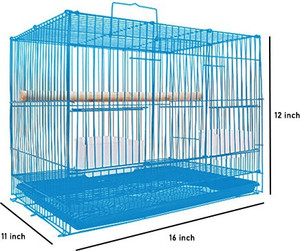 MMP Single Door Folding Metal Cage With Removable Tray 1.5 feet Hard ...