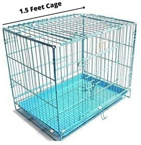 whiskee pet zone Premium Quality 1.5 Feet Signal Cage with Plastic Tray ...