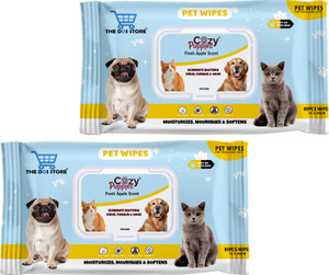 Cozy Puppies Wet Pet Wipes With Fresh Apple Fragrance For Dogs And Cats ...
