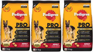 PEDIGREE PRO Adult Large Breed, (18 Months Onwards), 9 kg (3x3 kg) Dry ...