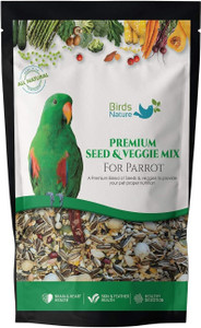 BirdsNature Seed & Veggie Mix for African Greys Parrot,Small Cockatoos ...