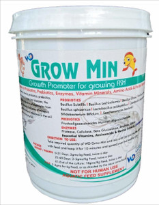 Grow Min Growth Promoter for Growin Fish 1 kg Dry New Born Fish Food ...