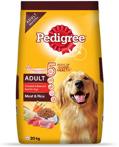 PEDIGREE Adult Dry Dog Food Meat & Rice/Nutrient-Rich Dog Food (Pack of ...