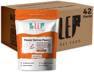 BLEP Veg Paneer Quinoa Fresh Dog Food (300 gmX42) |Full Meal & Topper ...