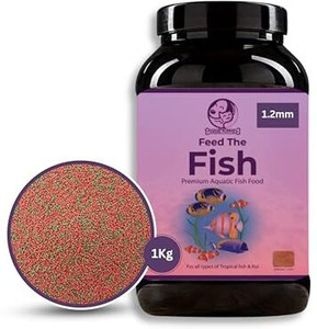 Foodie Puppies 1.2mm Fish Food, 1kg | Growth & Health | Highly ...