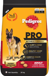 PEDIGREE PRO Adult Large Breed, (18 Months Onwards), 20 kg Dry Adult ...