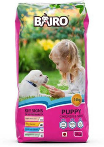 Bairo PUPPY CHICKEN AND MILK 16KG BAG Chicken, Milk 16 kg Dry New Born ...