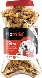 Filomilo Real Chicken Dog Biscuits Flavour Mutton 0.5 kg Dry Adult Dog ...