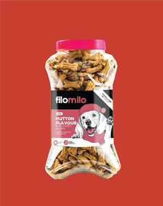 Filomilo Real Chicken Dog Biscuits Flavour Mutton 1 kg Dry Adult Dog ...
