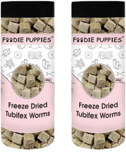 Foodie Puppies Freeze Dried Tubifex Worms 40g, Pack of 2 - 0.08 kg (2x0 ...